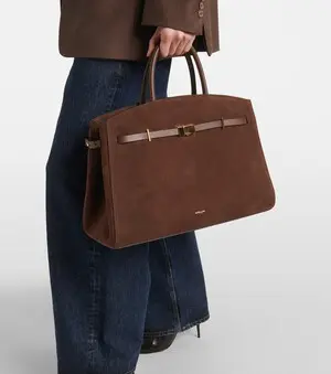DEMELLIER Hudson Suede Tote Bag - Brown
