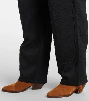 MARANT ETOILE Serida Straight Leg Trousers - Black
