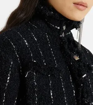 Sacai Striped Tweed Jacket
