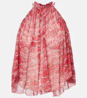 MARANT ETOILE Isabel Akila Printed Halter Neck Top