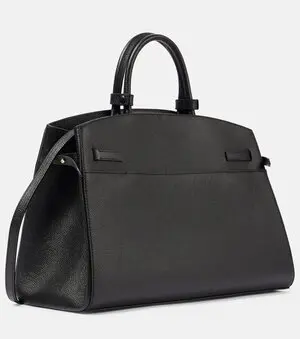 DEMELLIER Hudson Small Leather Tote Bag - Black