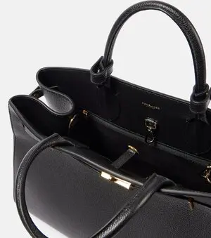 DEMELLIER Hudson Small Leather Tote Bag - Black