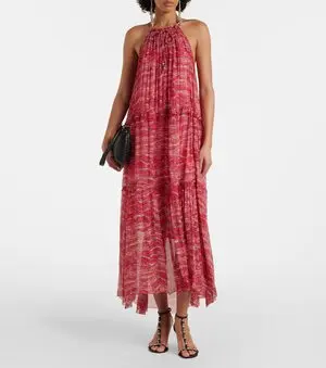 MARANT ETOILE Alita Chiffon Midi Dress