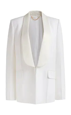 Victoria Beckham Shawl-collar Tuxedo Jacket - Ivory