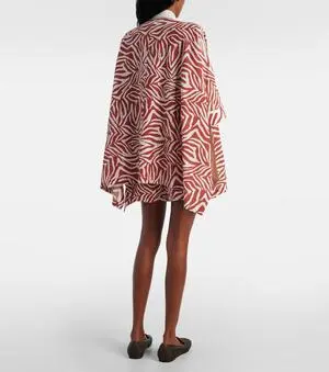 Brunello Cucinelli Printed Cotton And Silk Shorts