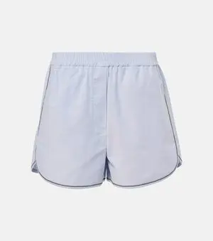 Brunello Cucinelli Cotton Shorts - Blue