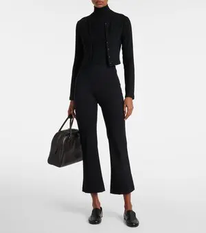 LESET Lauren Cropped Cardigan In Ivory Glow