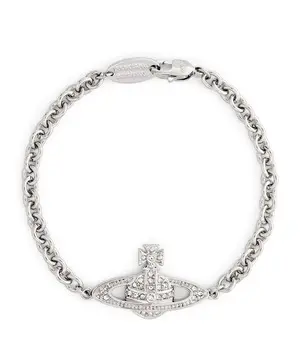 VIVIENNE WESTWOOD Mini Bas Relief Orb Bracelet - Silver