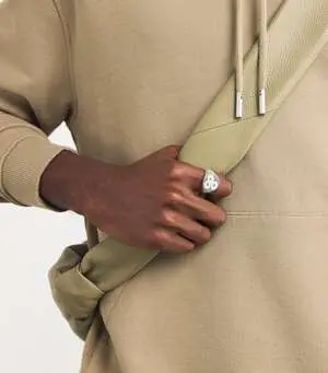 BLEUE BURNHAM Oval Chloroplast Impression Signet Ring