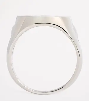 BLEUE BURNHAM Oval Chloroplast Impression Signet Ring