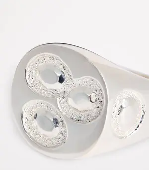 BLEUE BURNHAM Oval Chloroplast Impression Signet Ring