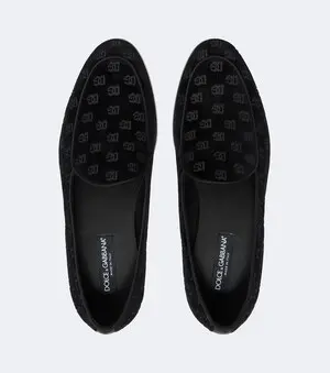 Dolce & Gabbana Velvet Loafers