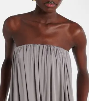 Attico Draped Jersey Mini Dress