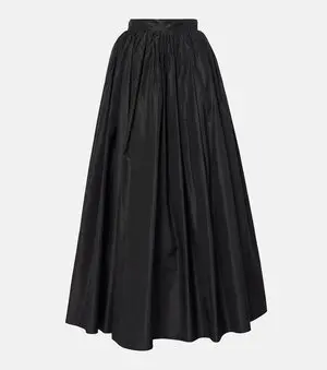 Dolce & Gabbana Gathered Silk Maxi Skirt