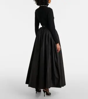 Dolce & Gabbana Gathered Silk Maxi Skirt