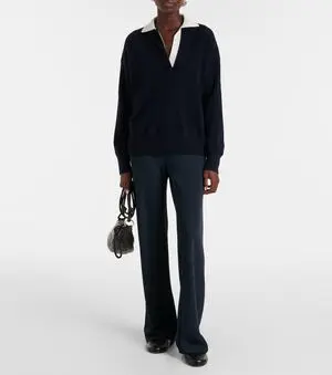 Vince Wool And Cashmere-blend Polo Sweater