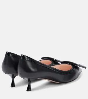 ROGER VIVIER Viv' In The City Leather Pumps - Black