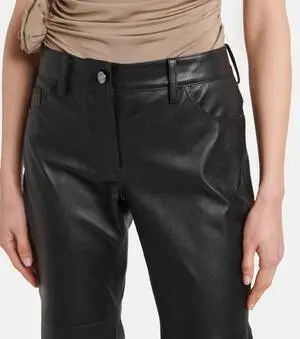 Magda Butrym Low-rise Leather Capris