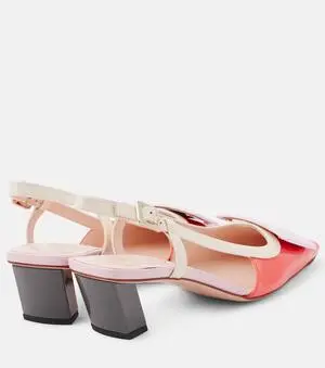 ROGER VIVIER Patent Leather Slingback Pumps - Multicoloured