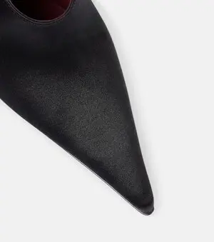 Magda Butrym Floral Appliqué Satin Pumps
