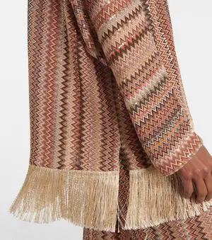 Missoni Zigzag Fringed Lame Blouse