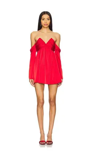MORE TO COME Regina Off Shoulder Dress - Red