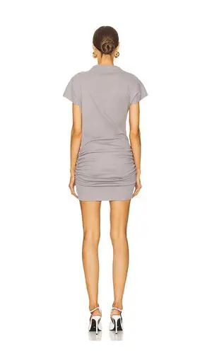 Line & Dot Archer Draped Mini Dress - Charcoal