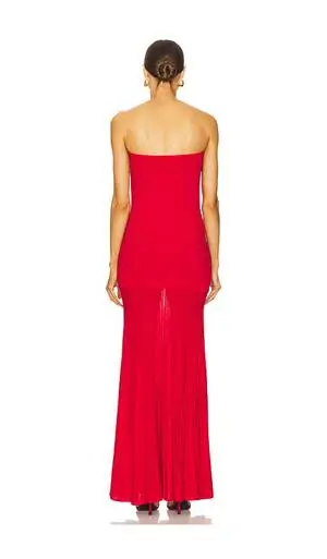 Line & Dot Arlo Tube Dress - Red