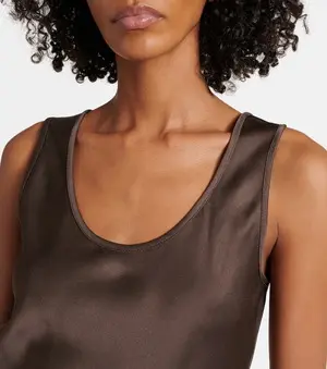 Brunello Cucinelli Satin Maxi Dress