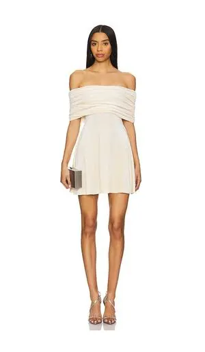 WeWoreWhat Off-shoulder Mini Dress - Ivory
