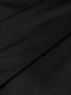 Another Tomorrow Draped Wool-blend Satin Maxi Dress