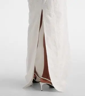 MARKARIAN Isidore Cotton And Silk Maxi Dress In Ivory Floral