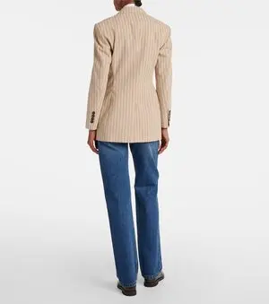 Brunello Cucinelli Cotton And Silk Blazer - Beige