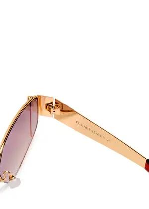 FOR ART'S SAKE Talia Rectangle-frame Sunglasses