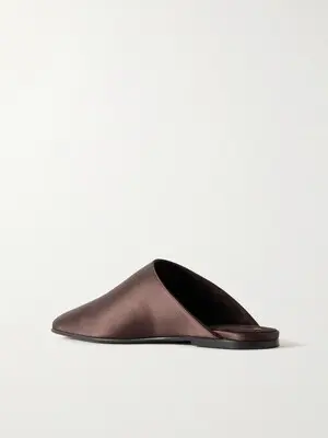 Loro Piana Alba Satin Slippers