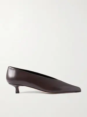 AeydĒ Clara Leather Pumps - Brown