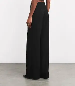 Sandro Sequin Pinstripe Wide-leg Trousers