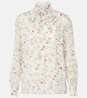 Giambattista Valli Floral Silk Blouse - Multicoloured