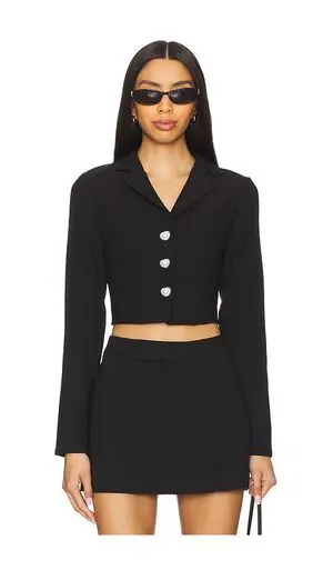 MORE TO COME Miley Crop Blazer - Black