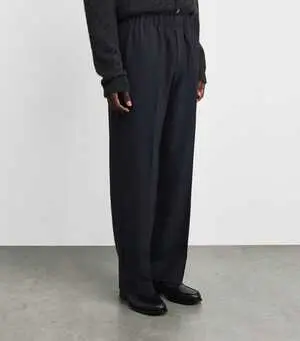 Sandro Jersey Wide-leg Trousers - Blue