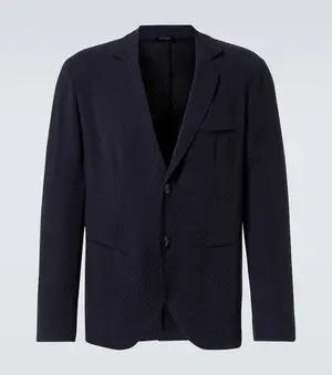 Giorgio Armani Chevron Jacquard Blazer