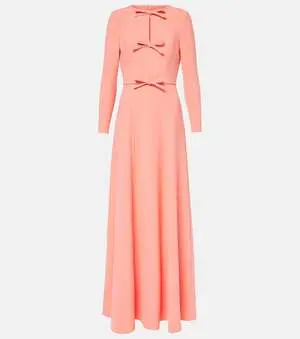 Carolina Herrera Bow-detail Crepe Gown - Pink
