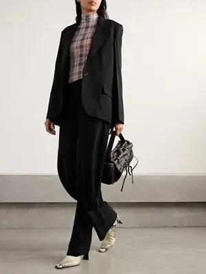 Acne Studios Crepe Blazer With Peak Lapels