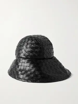 Bottega Veneta Intrecciato Leather Bucket Hat