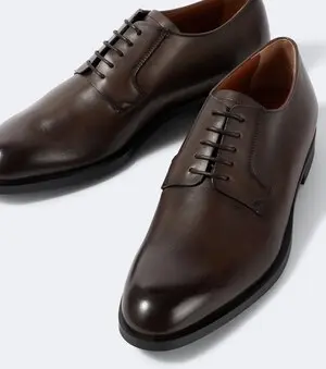 Zegna Leather Derby Shoes