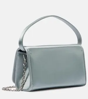 ROGER VIVIER Pilgrim Micro Satin Clutch - Grey