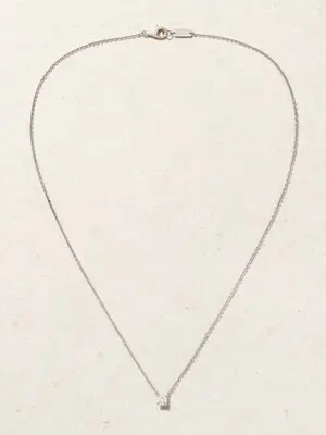 DAVID MORRIS 18-karat White Gold Diamond Necklace