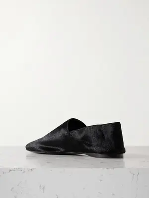 Tove Pascale Calf Hair Slippers - Black
