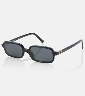 Miu Miu Rectangular Sunglasses - Black