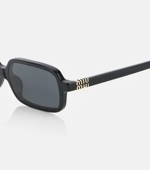 Miu Miu Rectangular Sunglasses - Black